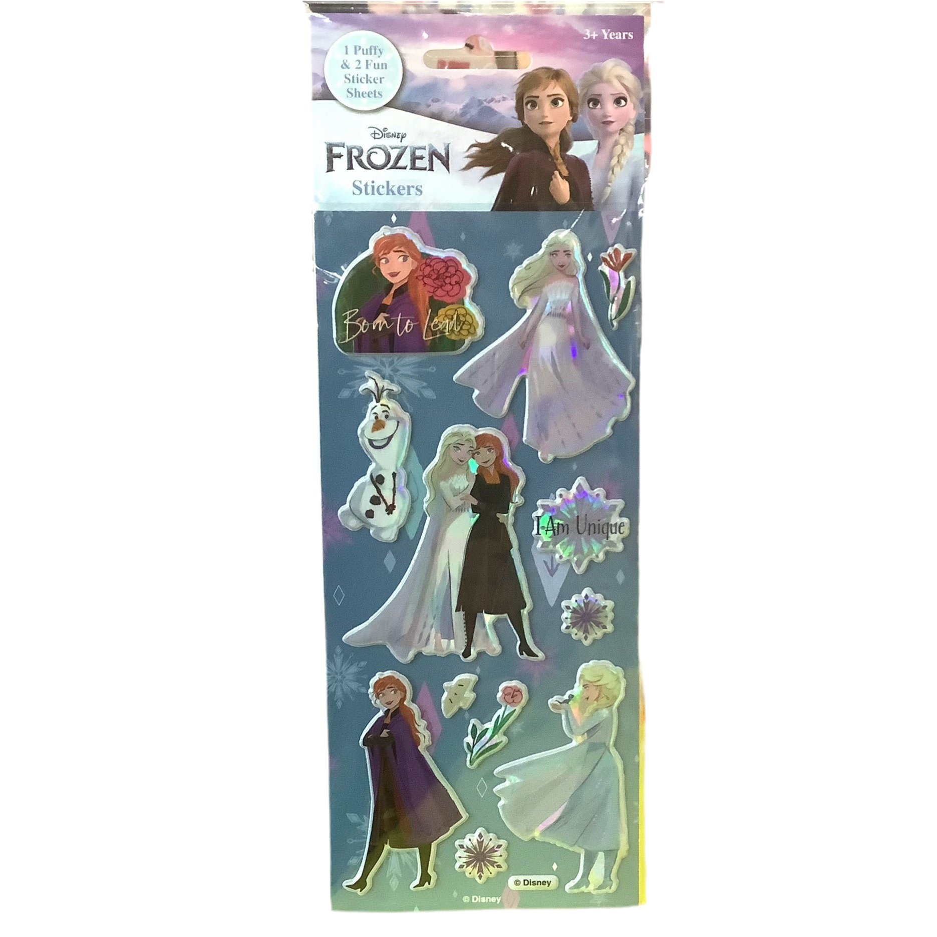 STICKERS 3 PK FROZEN 2 PUF