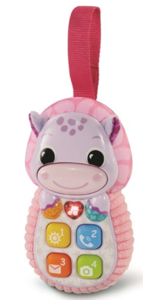 VTECH HELLO HIPPO PHONE PINK – Toys Bendigo